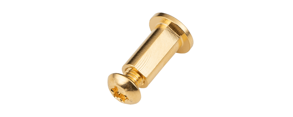 Pivot screw/bolt (Gold plated) » Spare parts - Folding knives - Fällkniven